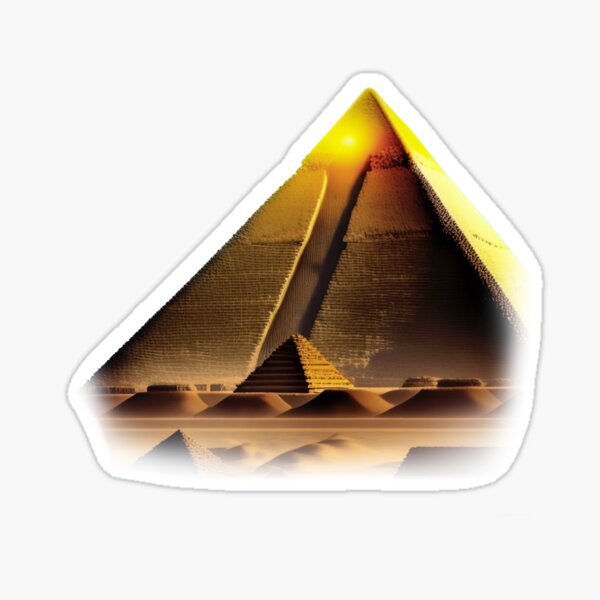 "huge pyramid" Sticker for Sale by BadrShop2020 | Redbubble