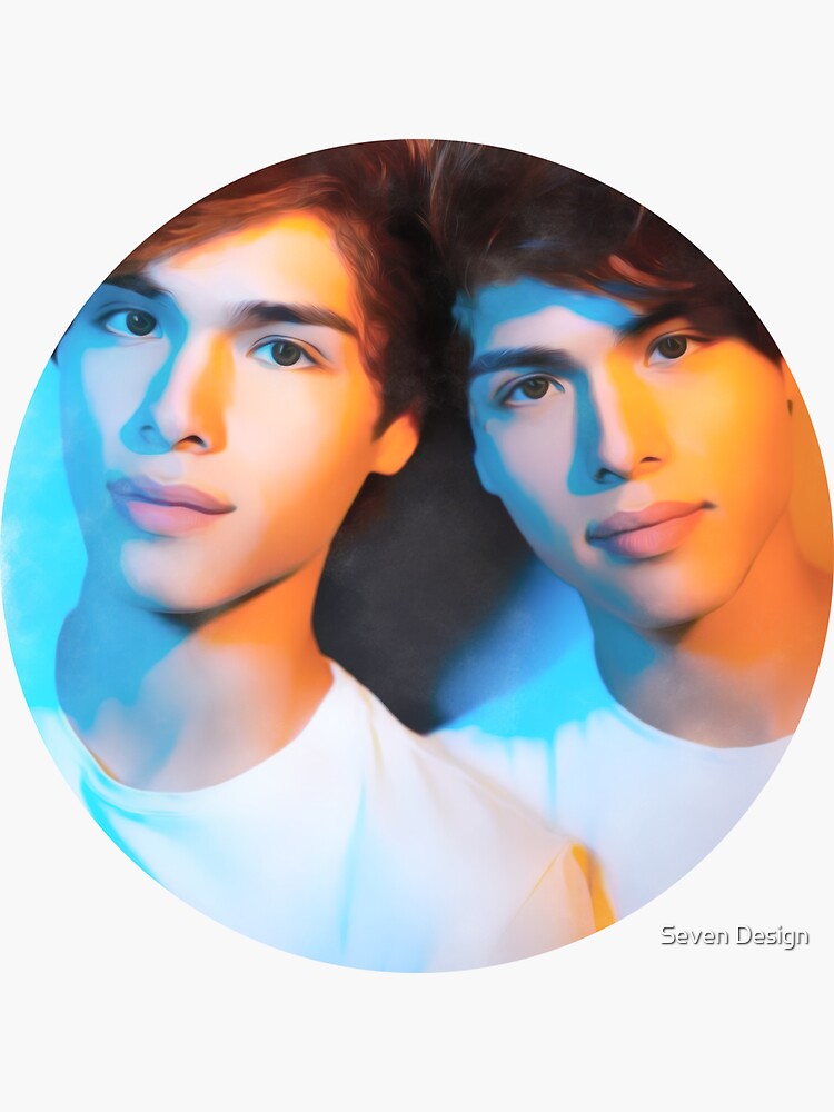 "Alan and Alex Stokes Twins" Sticker for Sale by hakkamamr7 | Redbubble