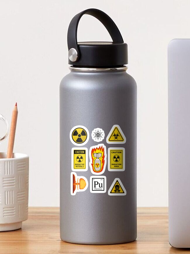 "NUCLEAR ATOMIC BOMB HAZARD Sticker Pack" Sticker for Sale by ...