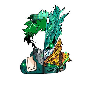 "Anime Deku Sticker" Sticker for Sale by MelissaSmiles11 | Redbubble