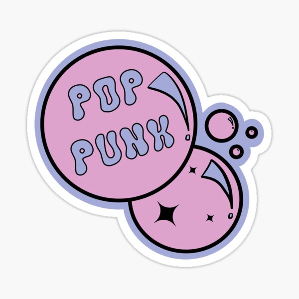 "Pop punk" Sticker for Sale by TSBC69420 | Redbubble
