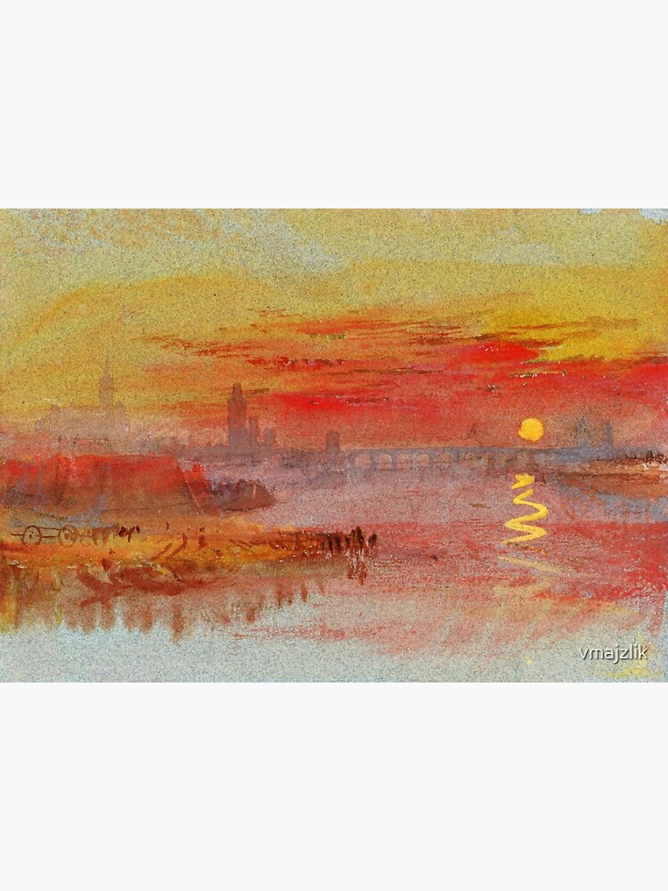 "Favourite Artists - Turner Scarlet Sunset" Metal Print for Sale by ...
