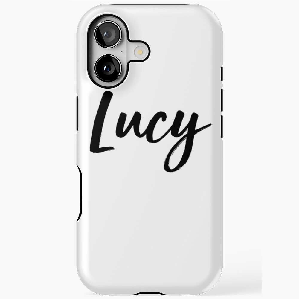 " Lucy Cursive Name Label (Black)" Sticker for Sale by AHARZ | Redbubble