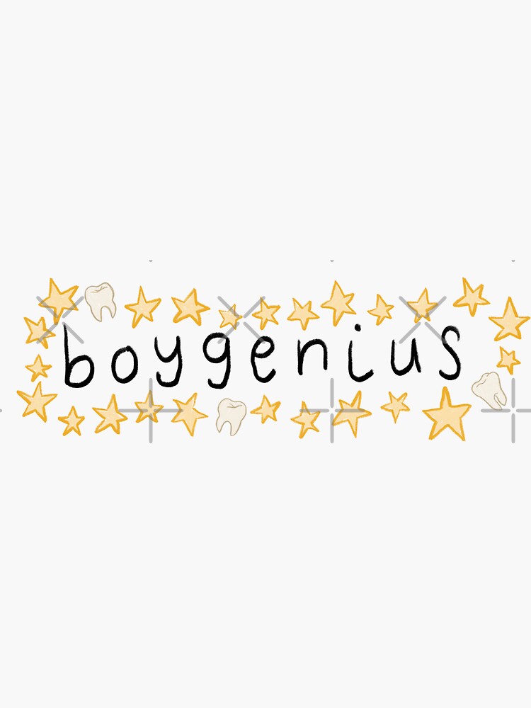 "Boygenius Stars and teeth" Sticker for Sale by Soph Jaques | Redbubble