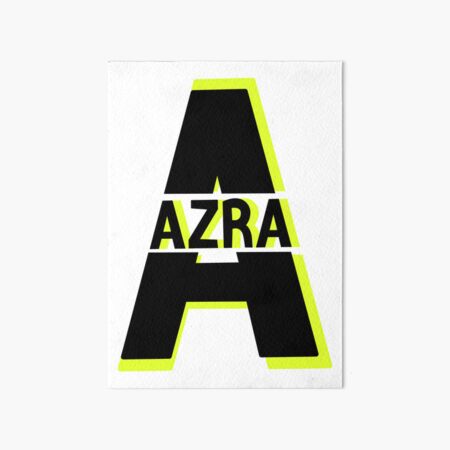 " Initial Monogram Azra Name Label" Art Board Print for Sale by ⭐⭐⭐⭐⭐ ...