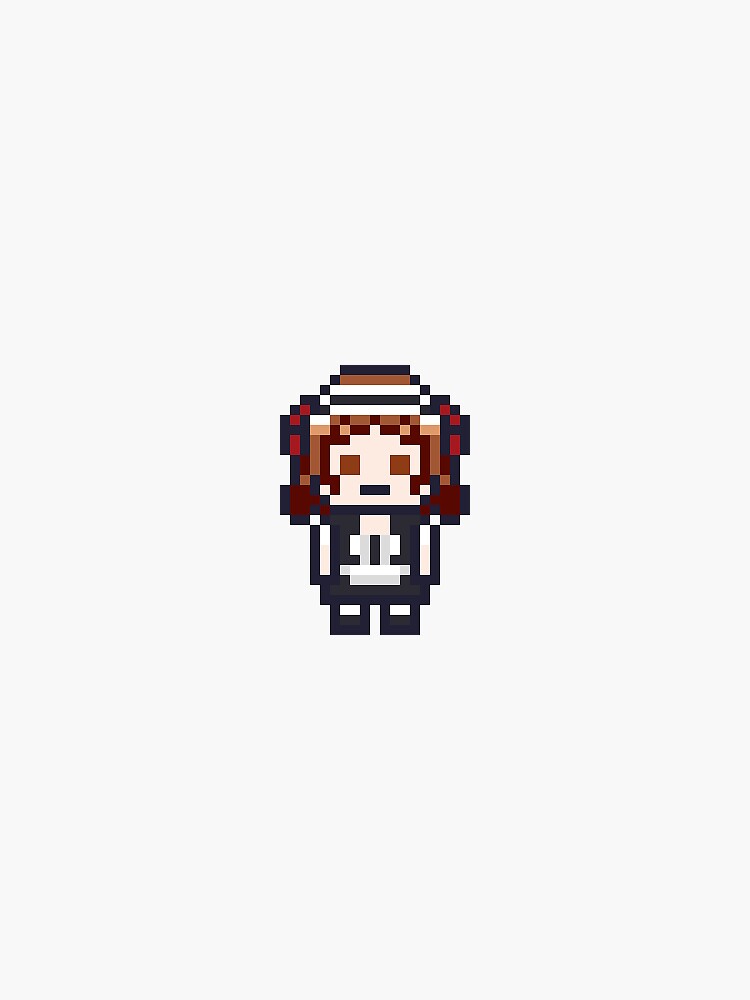 "Akane Taira Pixel Chibi - Danganronpa Another" Sticker for Sale by Mr ...