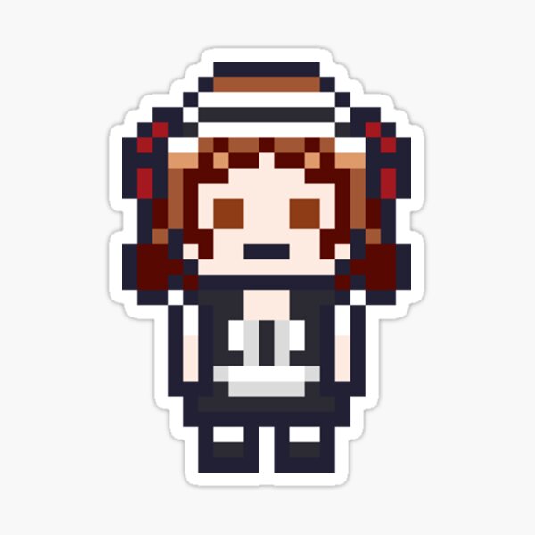 "Akane Taira Pixel Chibi - Danganronpa Another" Sticker for Sale by Mr ...