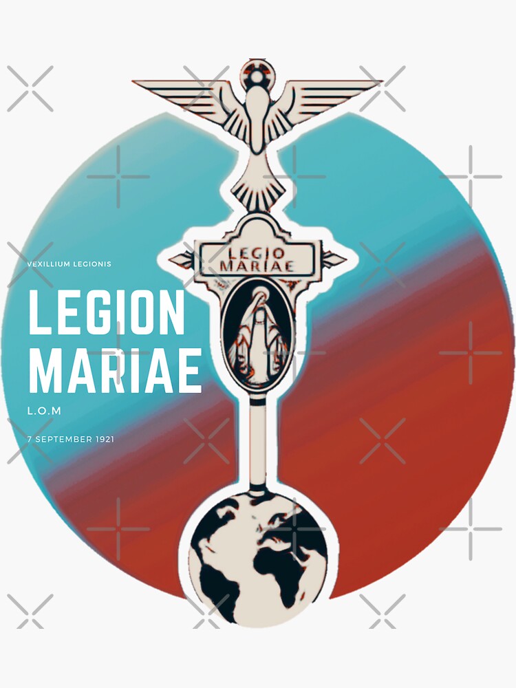 "Vexillium Legionis Legion of Mary Legio Mariae L.O.M." Sticker for ...