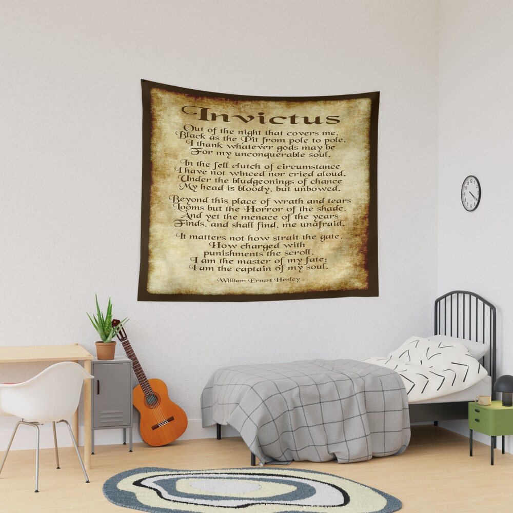 "Invictus - Old Parchment Design" Poster for Sale by ggaura | Redbubble