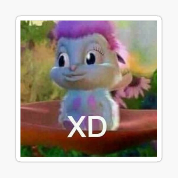 "XD Bibble meme" Sticker for Sale by VentureGraphics | Redbubble
