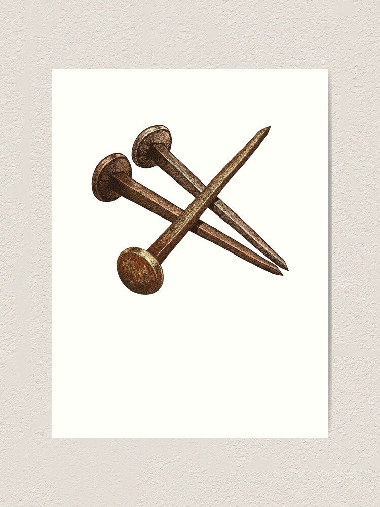 "Jesus 3 Nails" Art Print for Sale by Gotcha29 | Redbubble