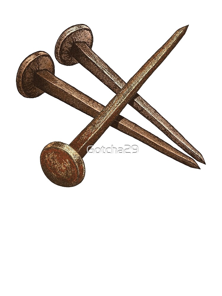 "Jesus 3 Nails" Art Print for Sale by Gotcha29 | Redbubble