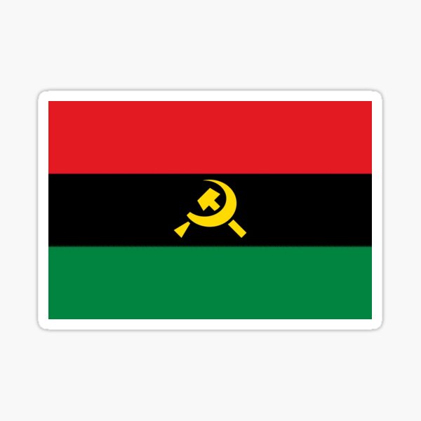 "Communist Pan-African Flag" Sticker for Sale by ginwithinreach | Redbubble
