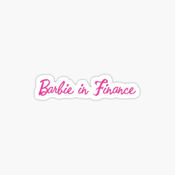 "Finance Barbie" Sticker for Sale by She Designs | Redbubble