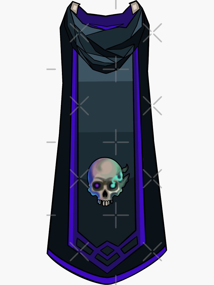 "Necromancy Master Cape" Sticker for Sale by Heirloom-Arts | Redbubble