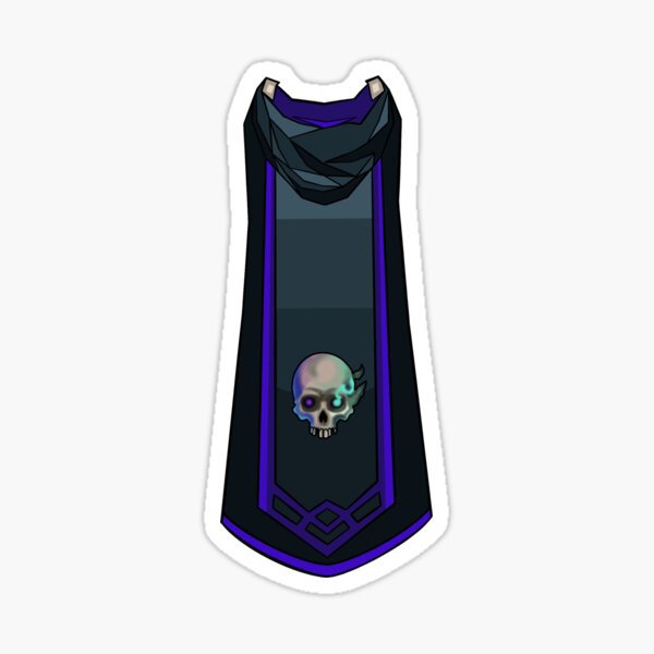 "Necromancy Master Cape" Sticker for Sale by Heirloom-Arts | Redbubble