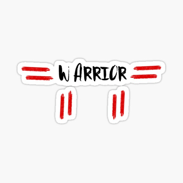"Warrior" Sticker for Sale by Pixi-egirl | Redbubble