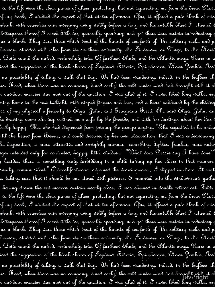 "Jane Eyre Text " Chiffon Top for Sale by luv2right | Redbubble