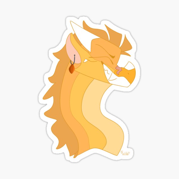 "Qibli Wings Of Fire" Sticker for Sale by MayStarStudio | Redbubble