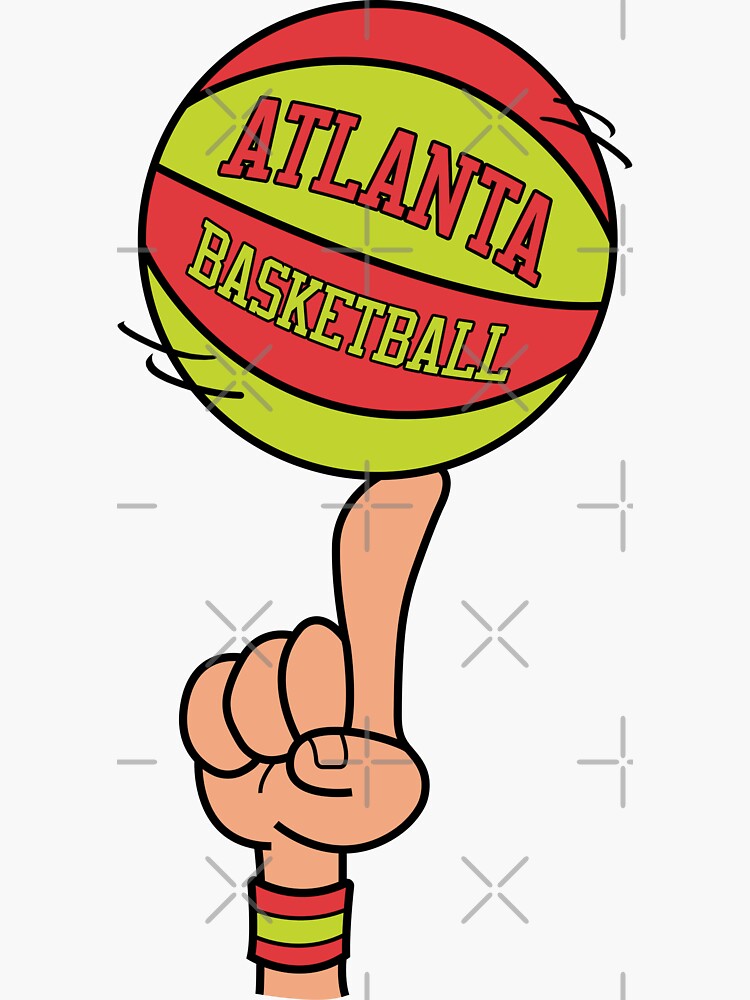 "Atlanta Basketball Finger Spin" Sticker for Sale by AllTimeBallers ...