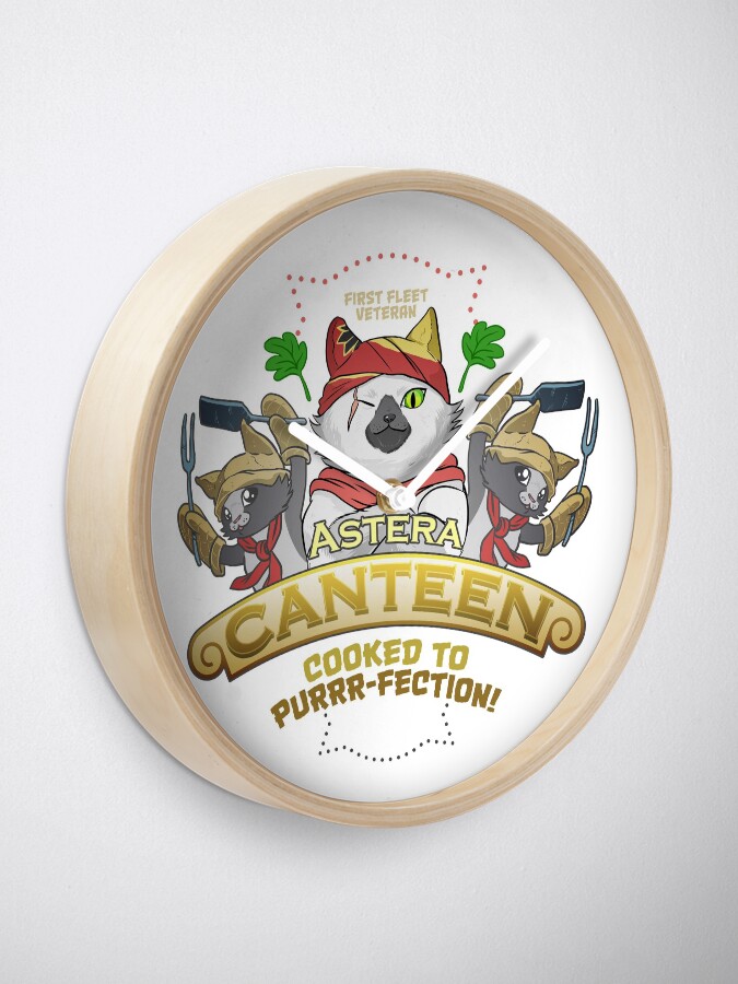 "Monster Hunter Palico Cat Meowscular Chef " Clock by floatingdisc ...