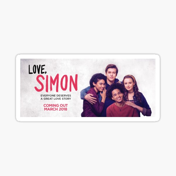 "Love, Simon " Sticker by doces19 | Redbubble