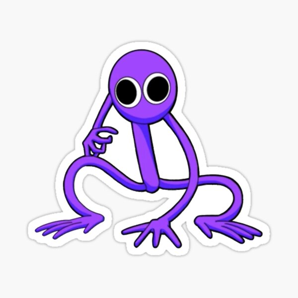 "Purple Rainbow Friend" Sticker for Sale by Avianasimons | Redbubble