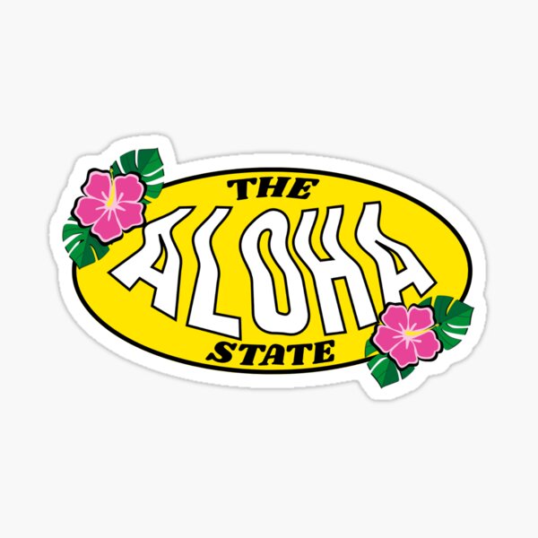 "Aloha " Sticker for Sale by keepitheavenly | Redbubble