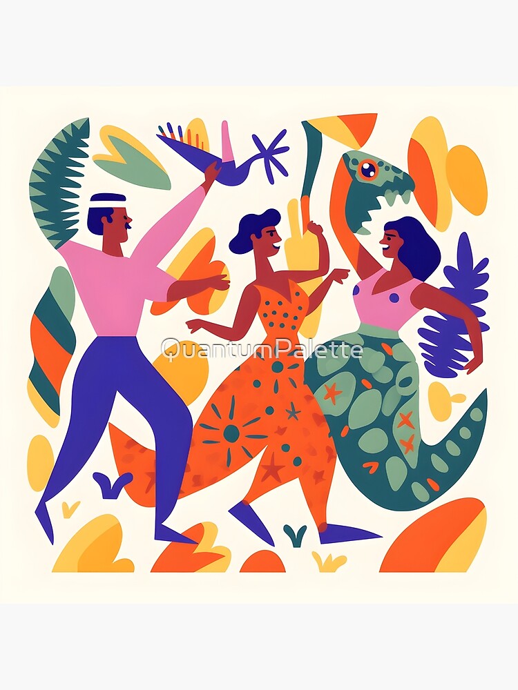 Matisse The Dancing Dinosaur Poster For Sale By Quantumpalette Redbubble