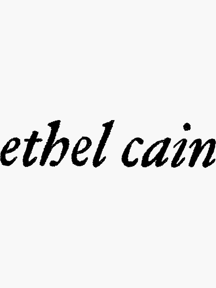 "ethel cain name tag" Sticker for Sale by ferndaughter | Redbubble