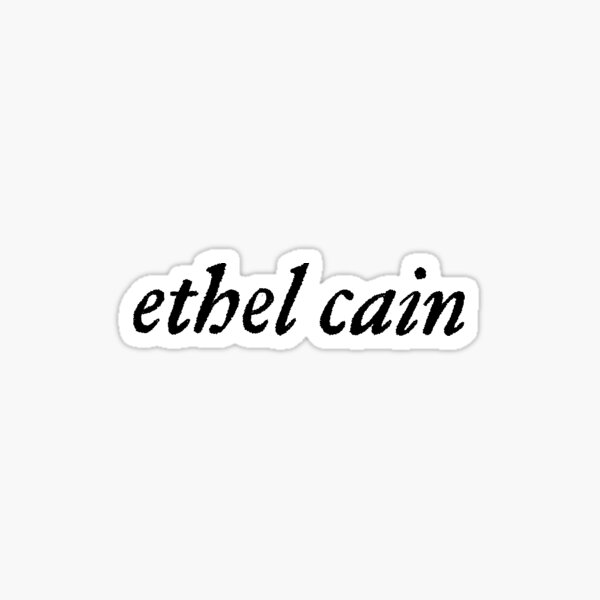 "ethel cain name tag" Sticker for Sale by ferndaughter | Redbubble