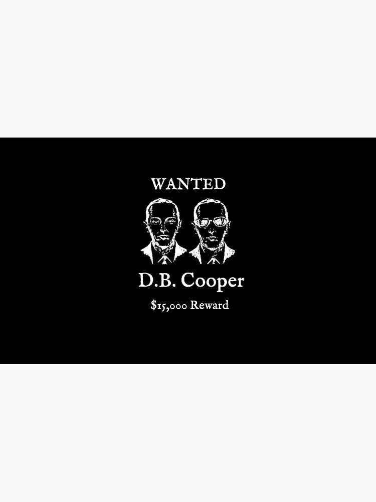 "Vintage D.B. Cooper Wanted Poster Shirt - DB Plane Hijacker" Coffee ...