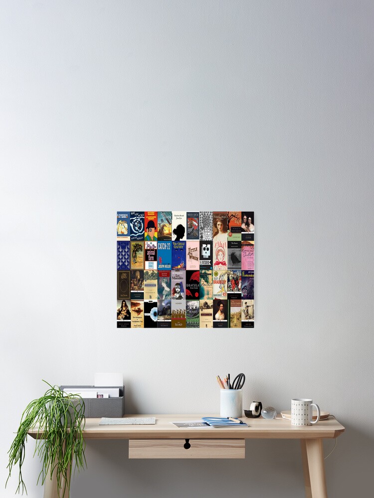"Classic Literature Book Covers " Poster for Sale by luv2right | Redbubble