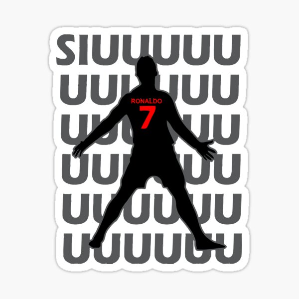 "Siuuuuuu Cristiano Ronaldo Kids T-Shirt" Sticker for Sale by ...