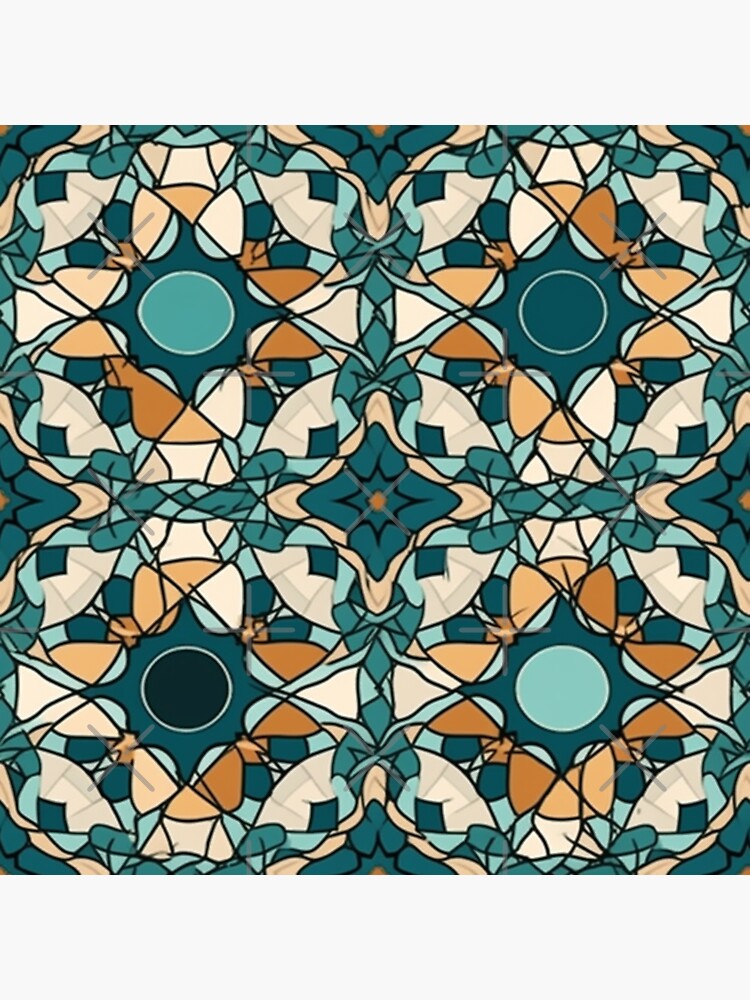 "Alhambra Tessellation style Tile Mosaic - Traditional Geometric ...