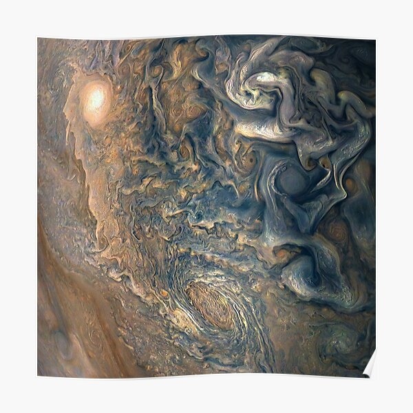 "Storms of Jupiter - Juno " Poster for Sale by everydayjane | Redbubble