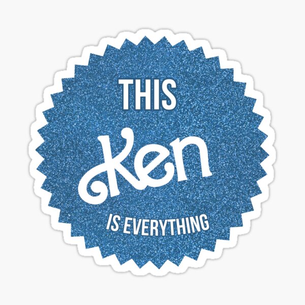 "This Ken is ....- Barbie Blue" Sticker for Sale by NomfundoK | Redbubble