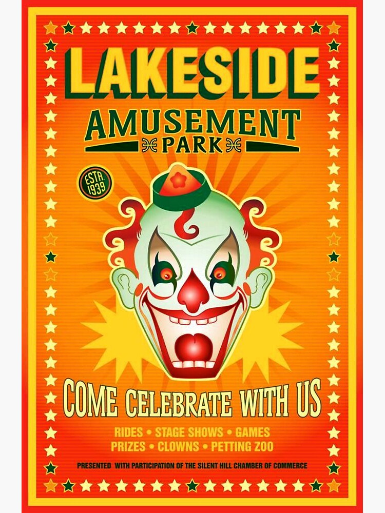 "LAKESIDE AMUSEMENT PARK" Sticker by HAUNTERSDEPOT | Redbubble