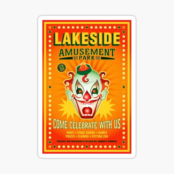 "LAKESIDE AMUSEMENT PARK" Sticker by HAUNTERSDEPOT | Redbubble