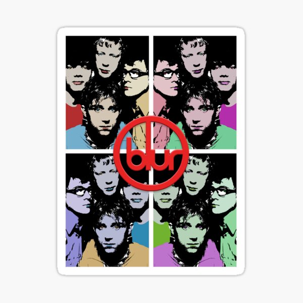 "Blur Rock band- Park Life- Pop Art" Sticker for Sale by Scott Bradley ...