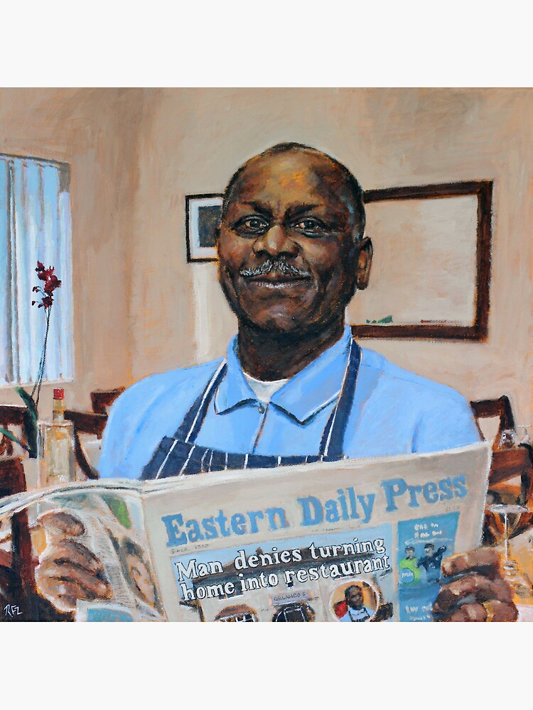 "Man Denies Turning Home Into Restaurant" Sticker for Sale by RassFZ ...