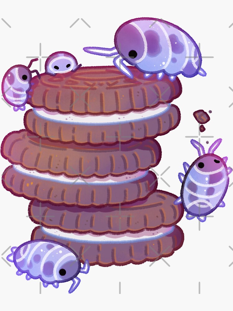 "Cookie Crumble isopod" Sticker for Sale by pikaole | Redbubble