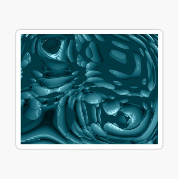 "Distorted bubbles." Sticker by Michael Kremer | Redbubble