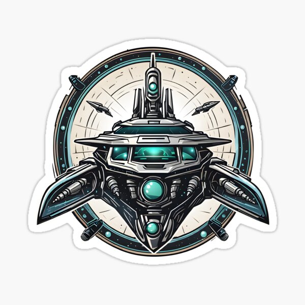 "Alien spaceship" Sticker for Sale by duhnnae | Redbubble