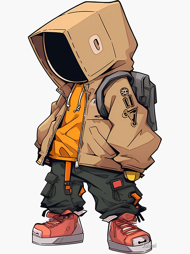 "Anonymous Hip-hop, Rapper Street swag 90s retro" Sticker for Sale by ...