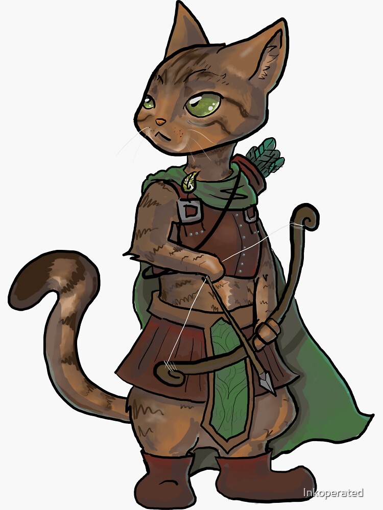 "Cat Ranger" Sticker for Sale by Inkoperated | Redbubble