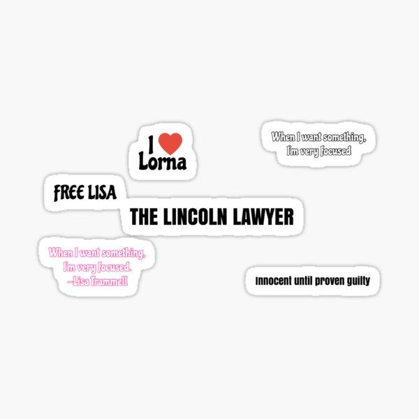 "The Lincoln Lawyer Sticker Pack" Sticker for Sale by jordxnn ...