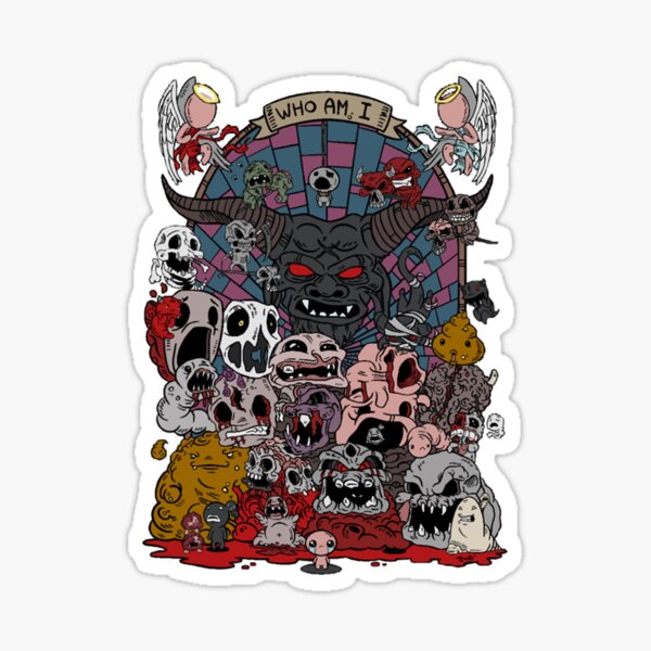 "the binding of isaac " Sticker for Sale by PigmentPrint | Redbubble