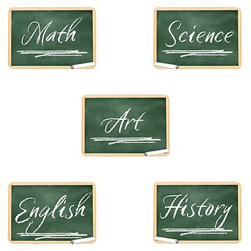 "School Subject Labels Sticker Pack" Sticker for Sale by caileag ...