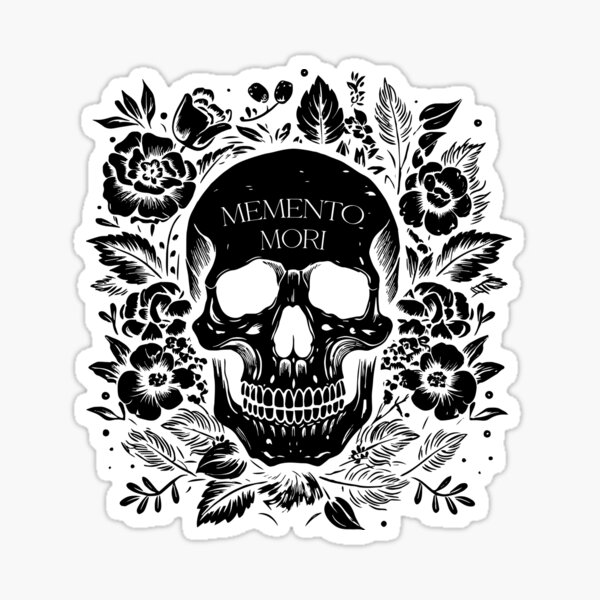 "Memento Mori" Sticker for Sale by Ilze Lucero | Redbubble